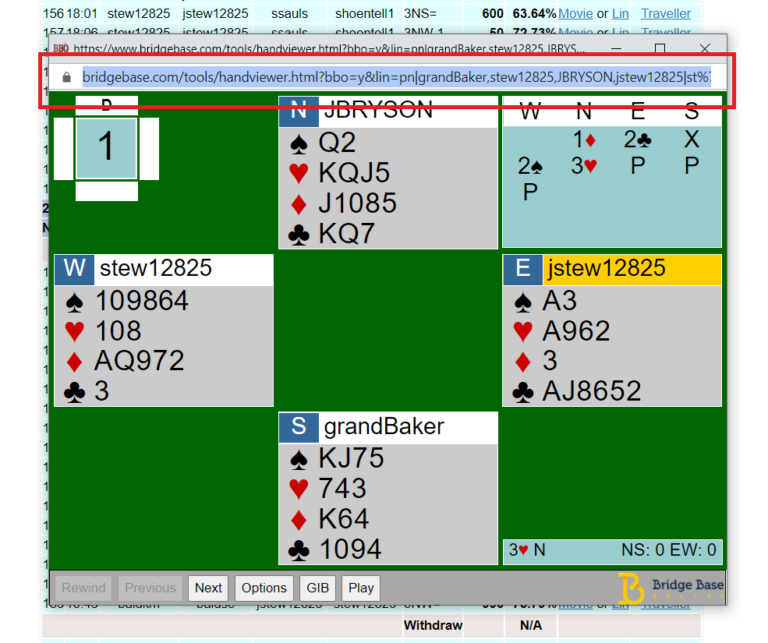 How to obtain a hand record link that does not expire - BBO News
