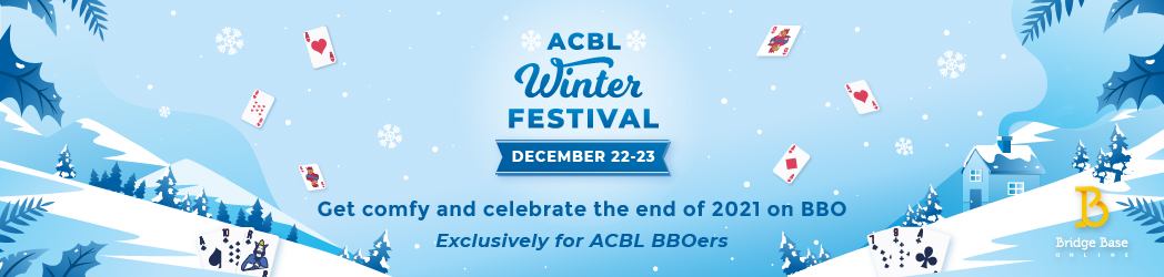ACBL Winter Festival: Join our ACBL Swiss Pairs - BBO News
