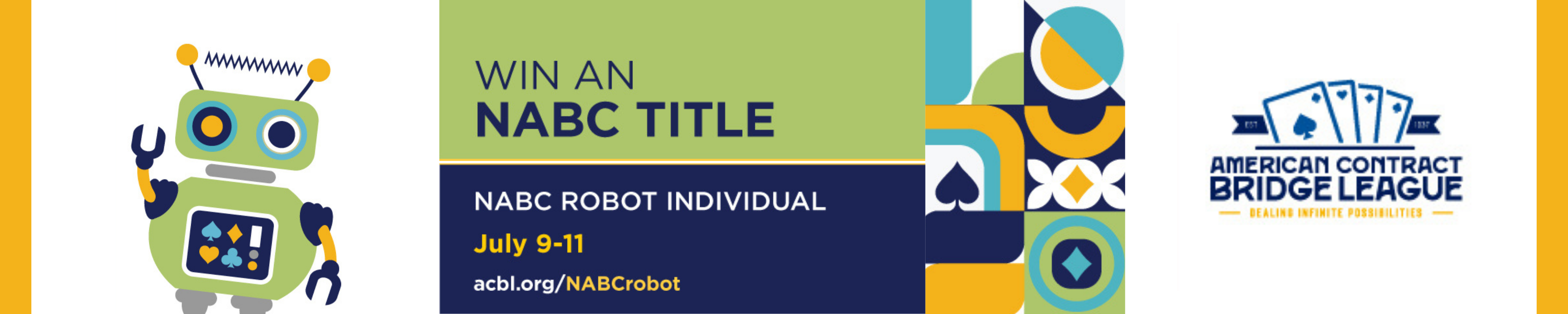 Register for the Summer NABC Robot Individual