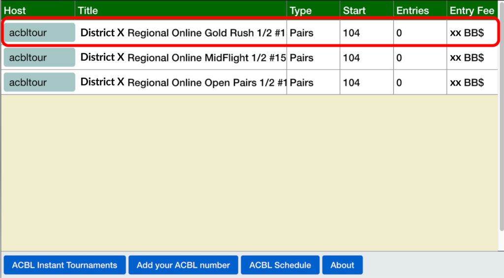 How to register to an ACBL Online Regional - BBO News