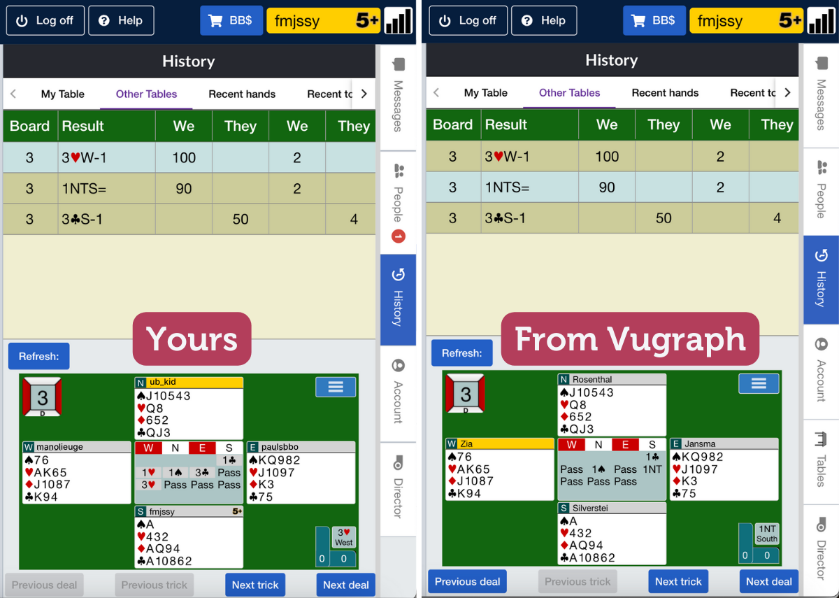 Play Vugraph Deals