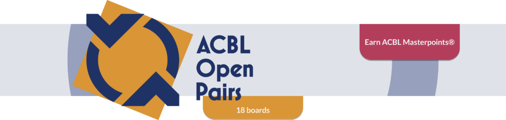 ACBL 18-Board Open Pairs